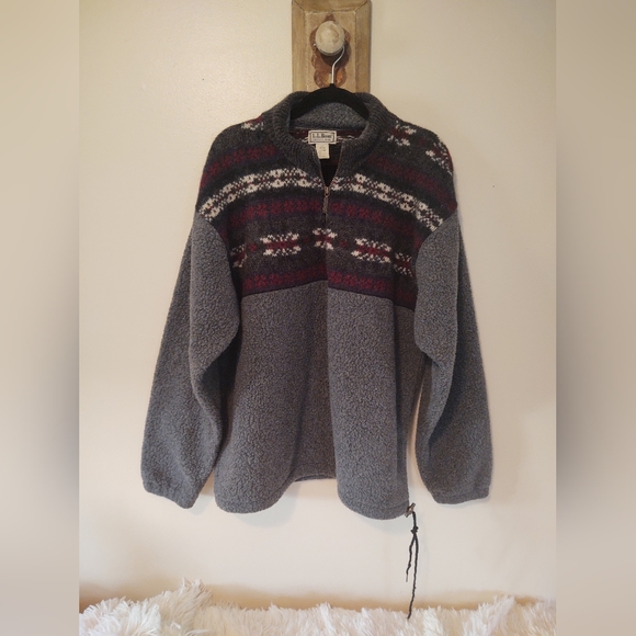 L.L. Bean | Sweaters | Ll Bean Fleece Pullover | Poshmark